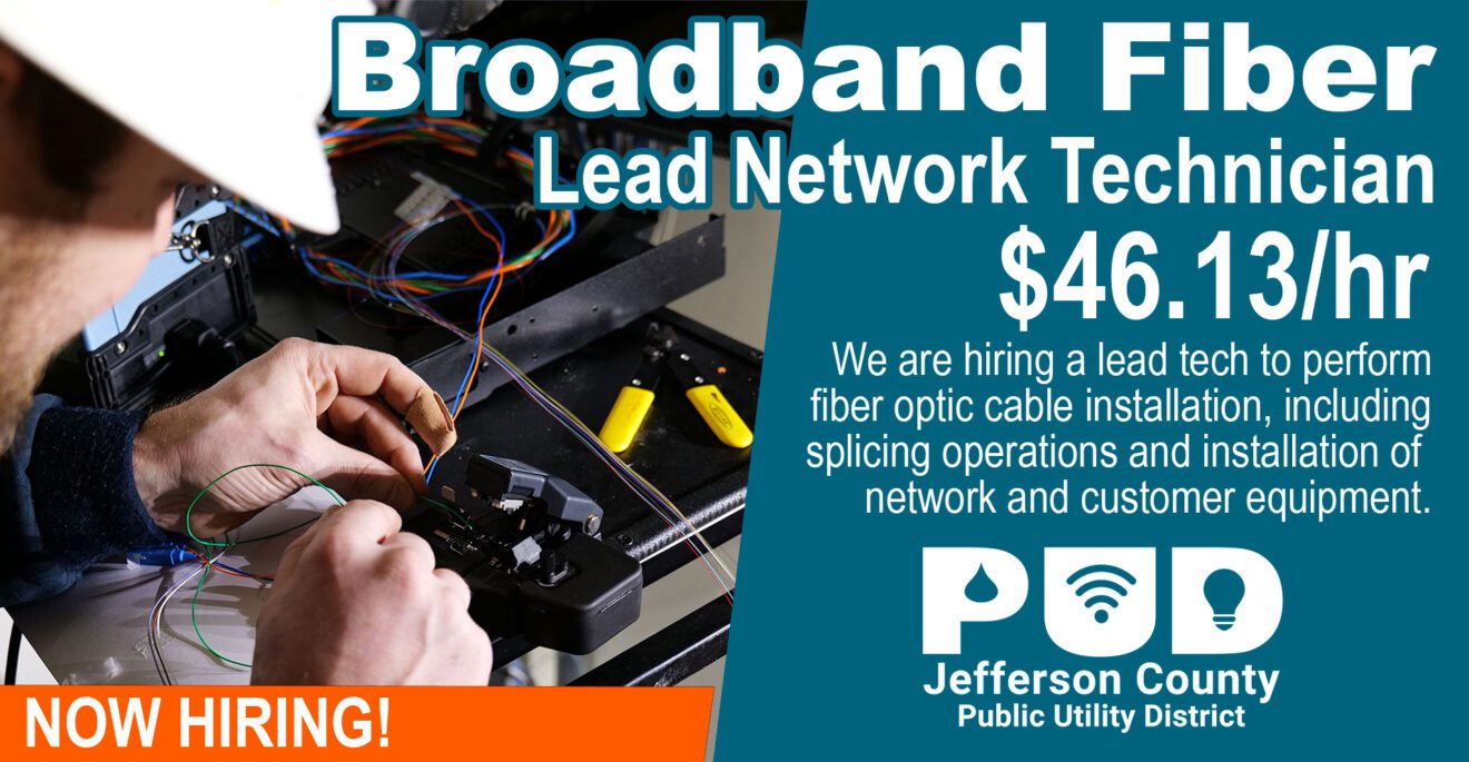 NOW HIRING - Join our Broadband Team - JPUD